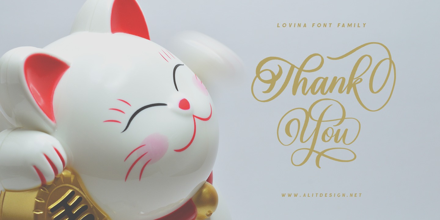 Шрифт Lovina Script